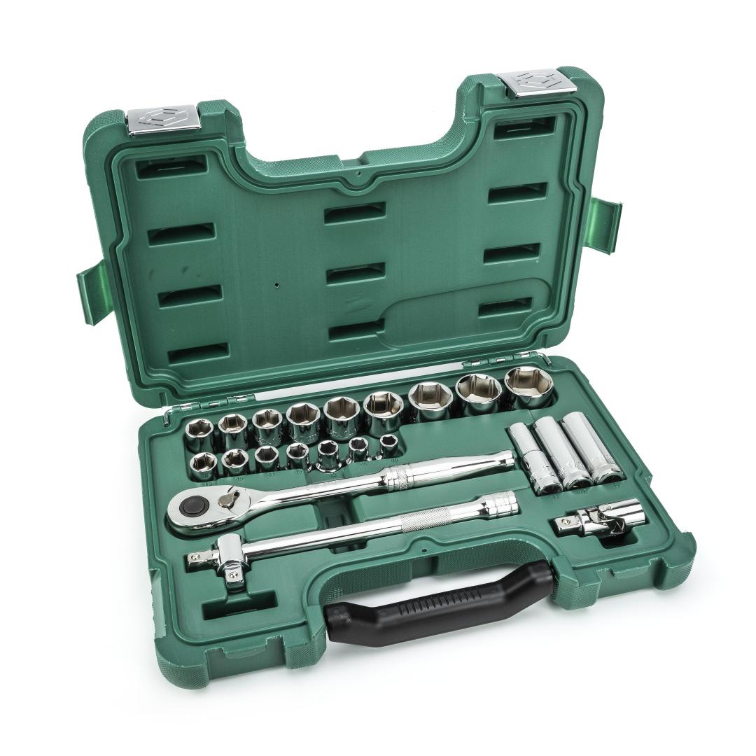 23 Pc. 1/2" Drive 6 Point Metric Socket Set - SATA