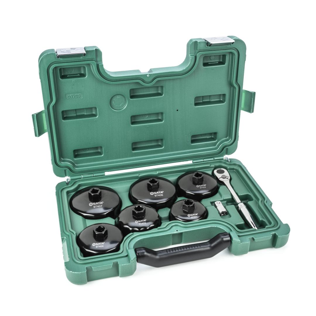 8 Pc. End Cap Oil Filter Wrench Set SATA